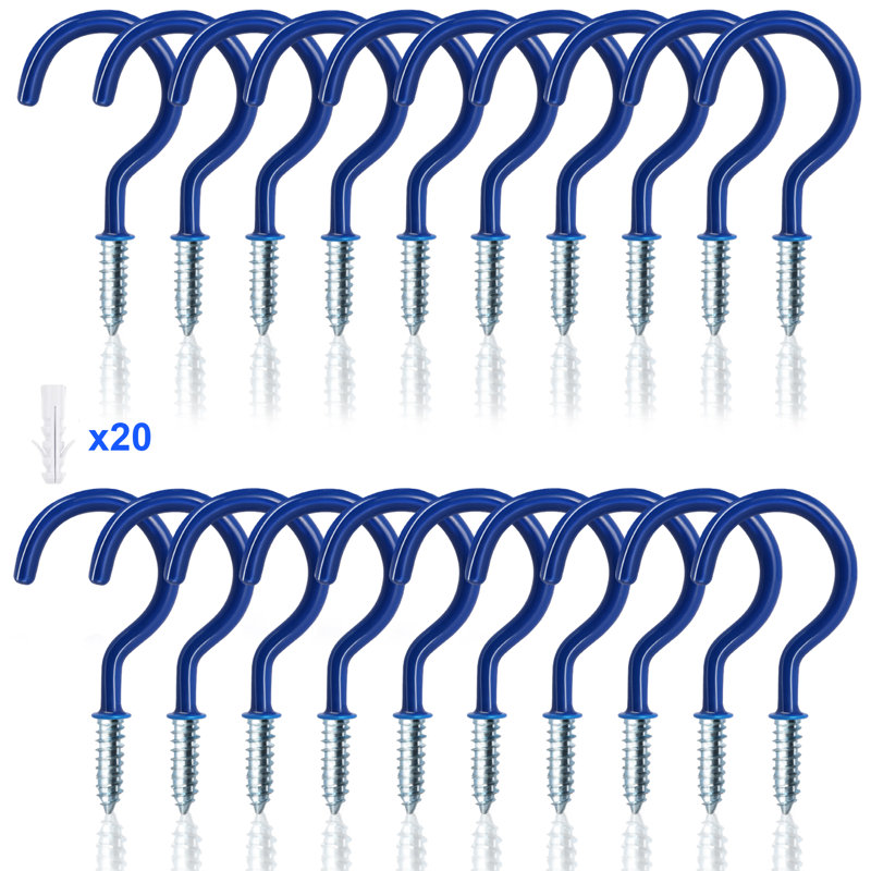 Rebrilliant 20 Hooks For Hanging Heavy Objects, Cups, Lights And Utensils Indoors And Outdoors ...